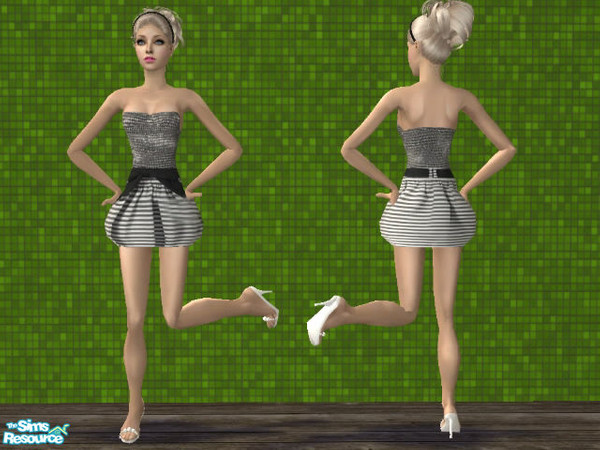 The Sims Resource | TF Fashion Set 9 - Dress 1