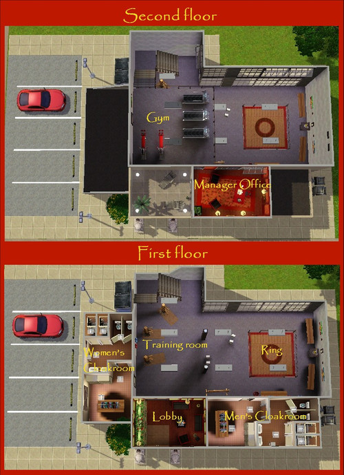 The Sims Resource | Center Thai Boxing of Wushu Master