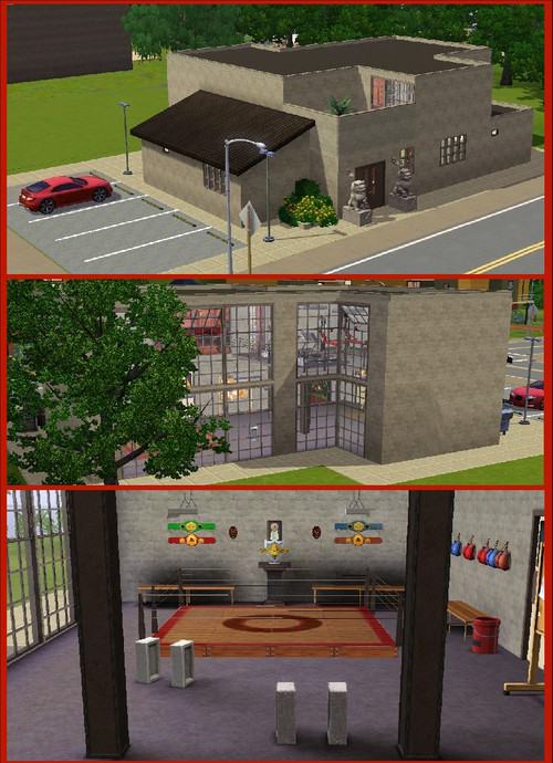 The Sims Resource | Center Thai Boxing of Wushu Master