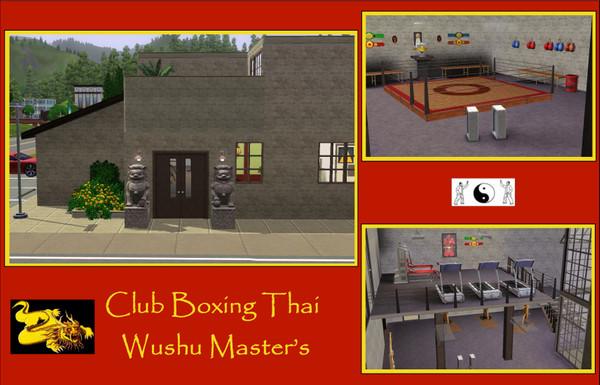 The Sims Resource | Center Thai Boxing of Wushu Master