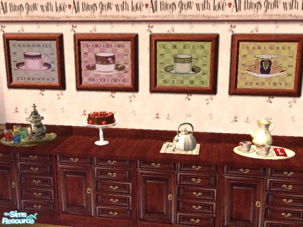 The Sims Resource - Tea Room Prints
