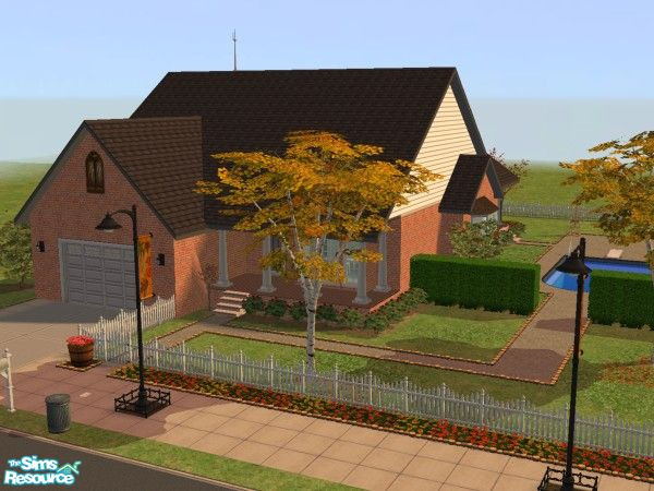 The Sims Resource | Quaint Colonial no CC