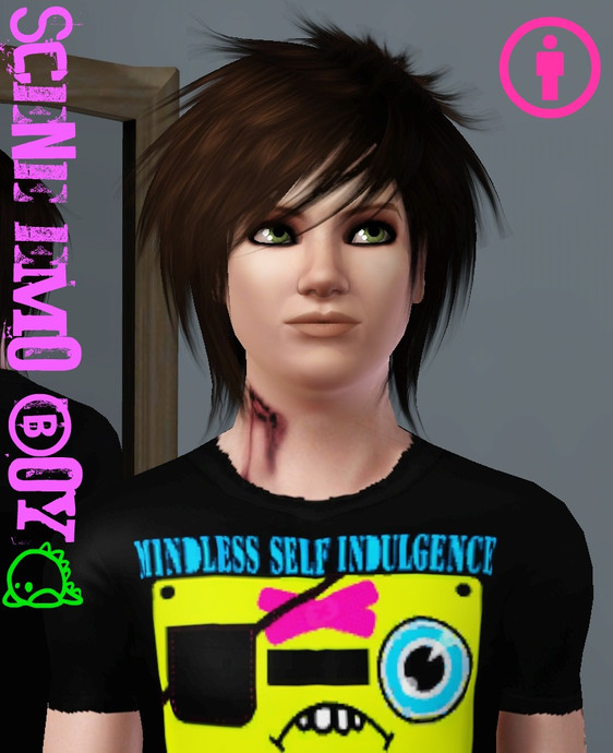 The Sims Resource | The Scene-Emo Kid [[YoungAdult Male]]