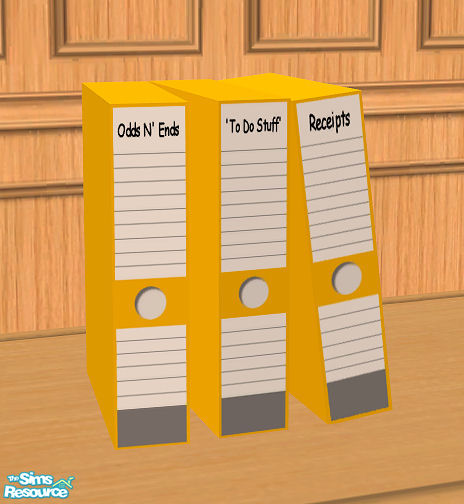 The Sims Resource | Rainbow Box Files - Yellow