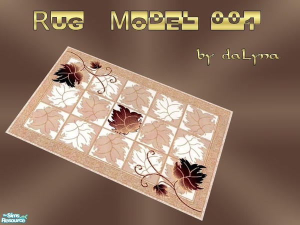 The Sims Resource | Rug Model 001