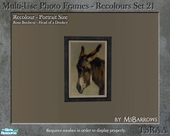 The Sims Resource | MU Rec 21 - Port - Head of a Donkey