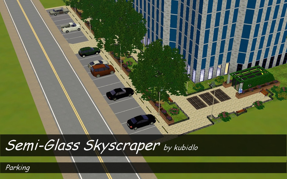 The Sims Resource | Semi-Glass Skyscraper