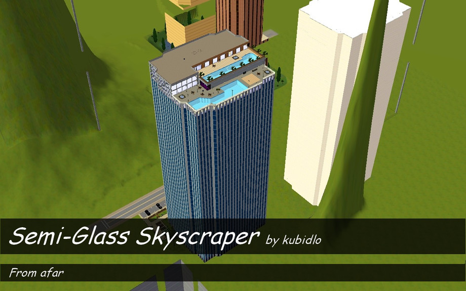 The Sims Resource | Semi-Glass Skyscraper
