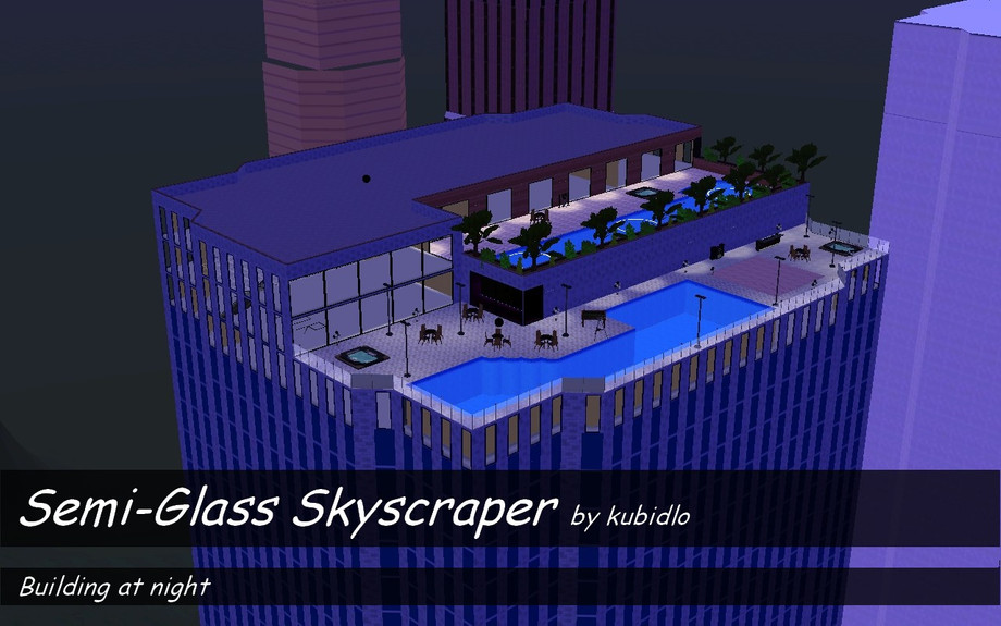 The Sims Resource | Semi-Glass Skyscraper