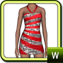 The Sims Resource | Red sequin dress Betty
