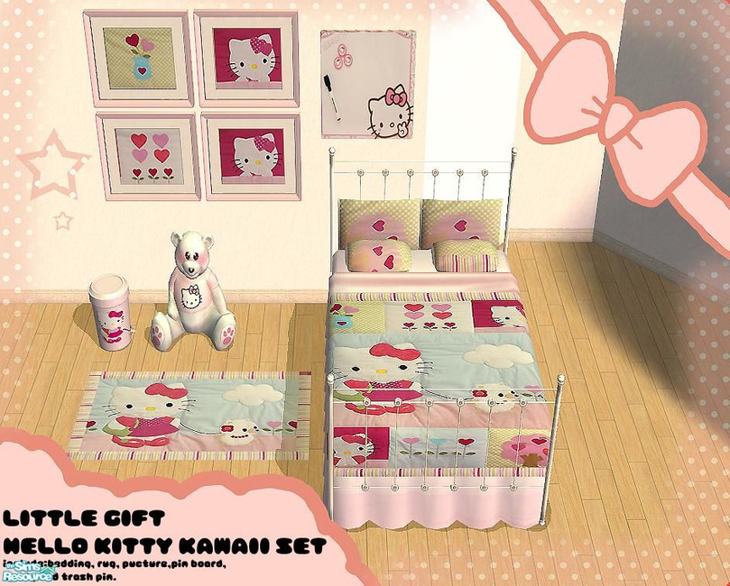 The Sims Resource - Little Gift-Hello Kitty Kawaii Set