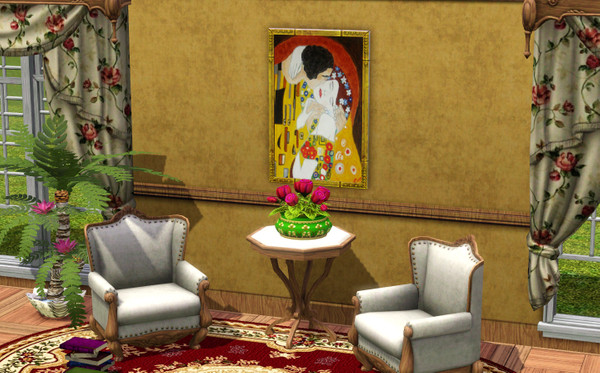 The Sims Resource | My The Kiss Painting made it for Sims 3
