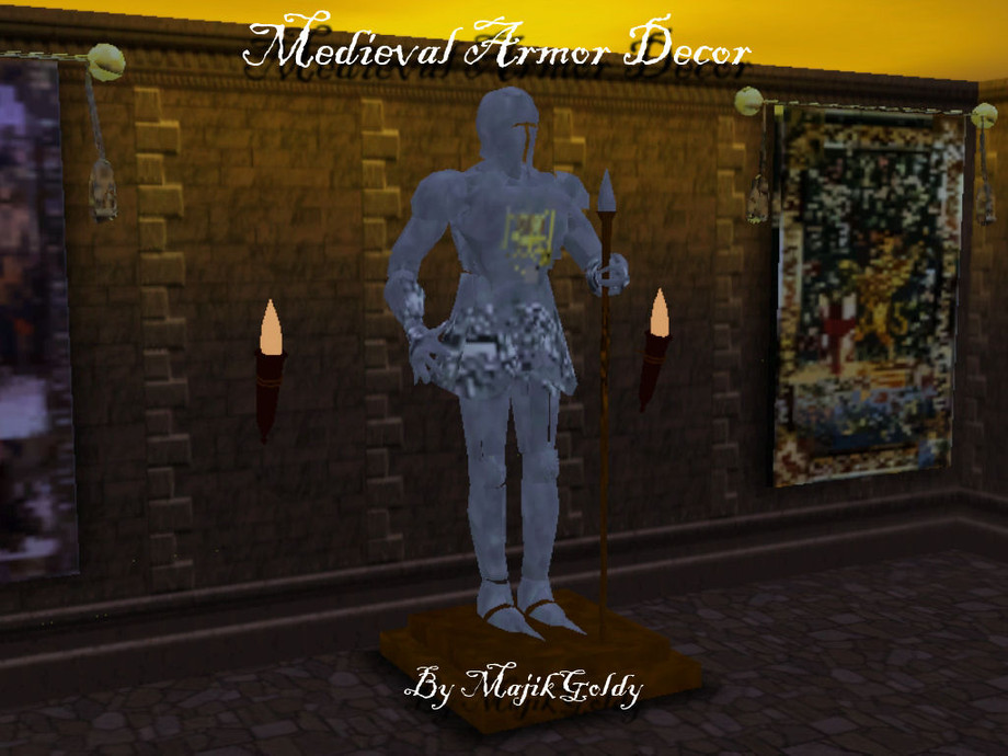 The Sims Resource | MajikGoldys Medieval Armor Decor
