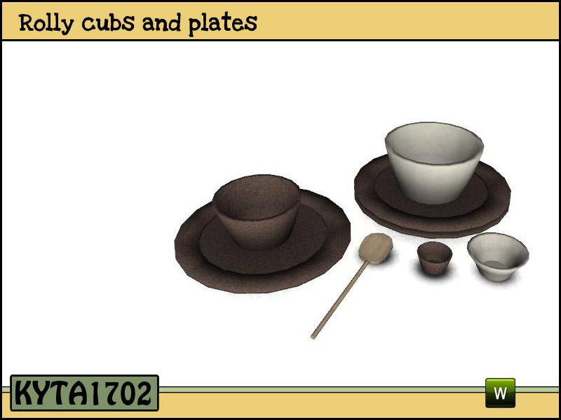 The Sims Resource | Rolly plates and cubs 1