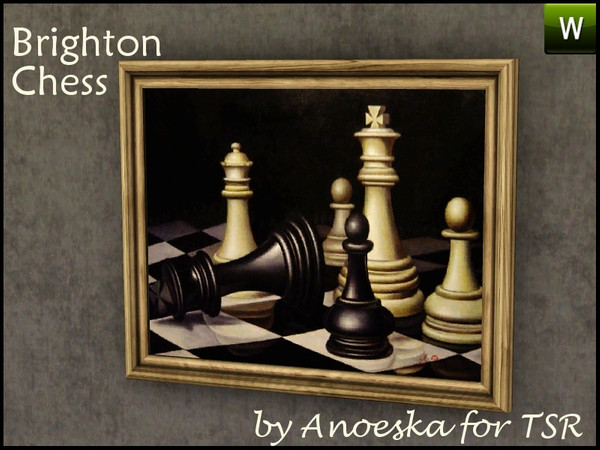 The Sims Resource | Brighton Chess Painting