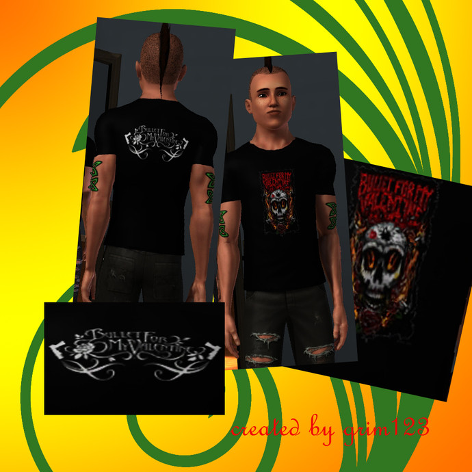 The Sims Resource | bullet for my valentine_tshirt tight untuck