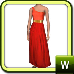 The Sims Resource | Red Sillk Dress