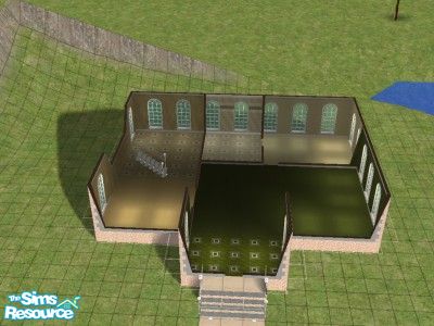 The Sims Resource - Split-Level Stairs house