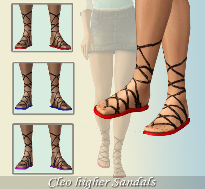 The Sims Resource - Cleo Higher Sandals