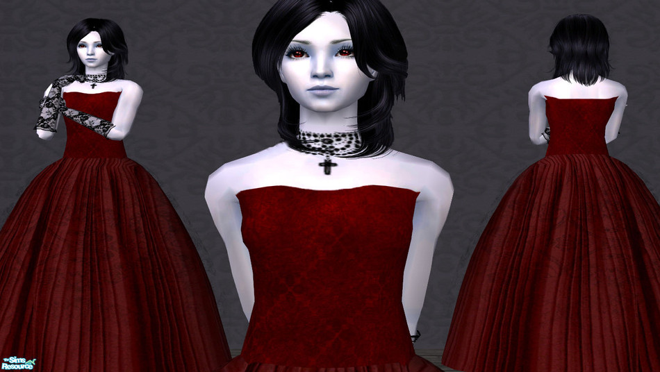 theangeliquemonte's Gothic Dresses Set 1 - Red
