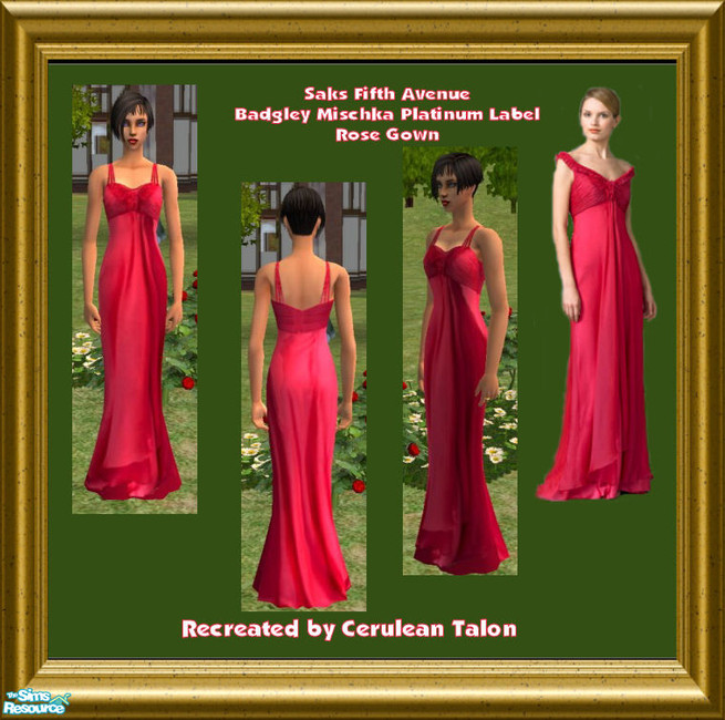 The Sims Resource - Rose Gown