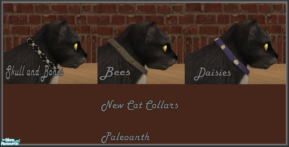 The Sims Resource - New Pet Collars-Cats