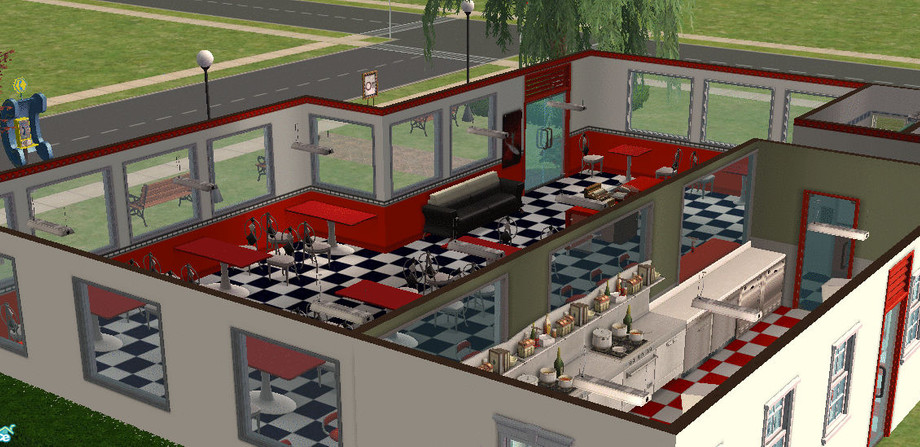 The Sims Resource | 50\'s Snack Bar