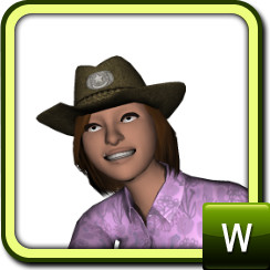 The Sims Resource - Texas Cowboy Hat Med.Hair TLM