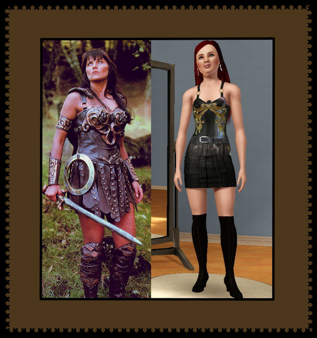 The Sims Resource | Xena Warrior Princess Boots