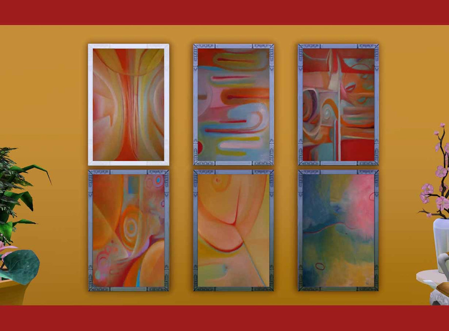 The Sims Resource | Mr.S Abstract Paintings