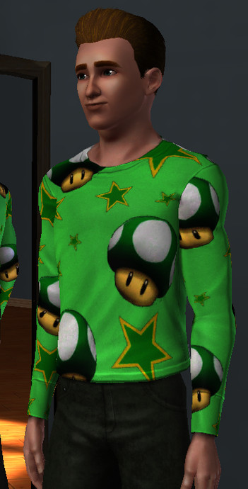The Sims Resource - Super Mario green mushroom