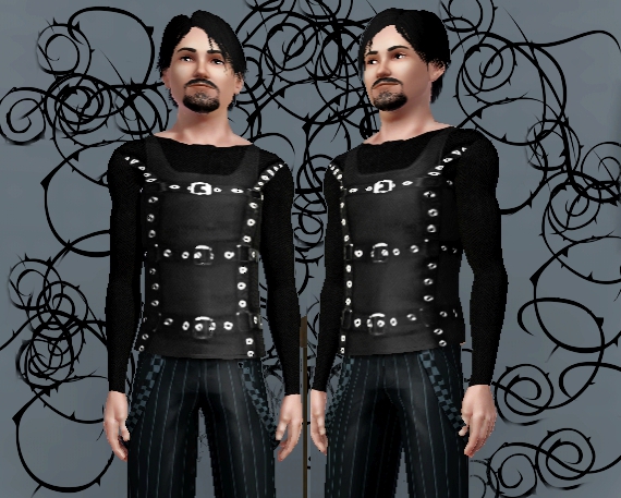 The Sims Resource | Mens Goth/Punk Shirt