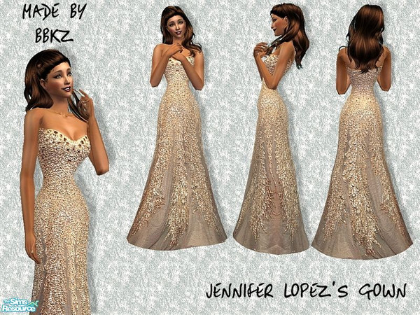 The Sims Resource | Jennifer Lopez\'s Gown