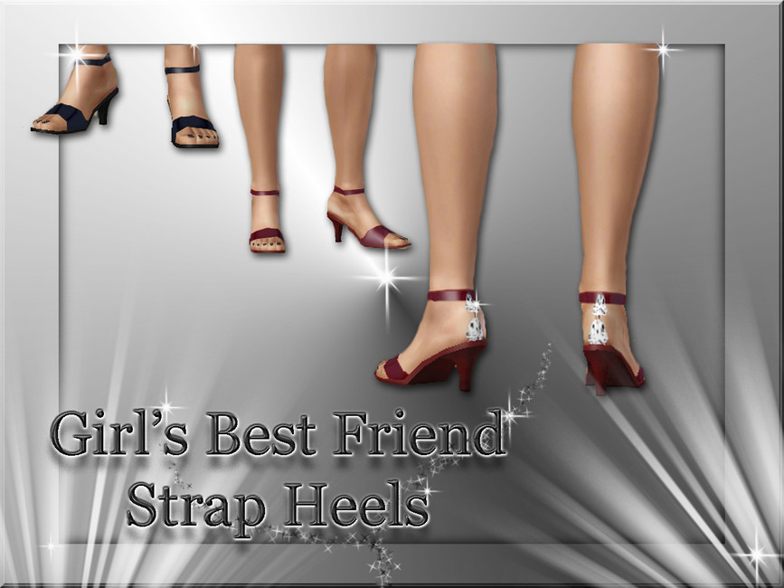 The Sims Resource - Girl's Best Friend-Strap Heels