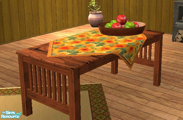 The Sims Resource | TC82 Country Cottage Dining Set - tablecloth