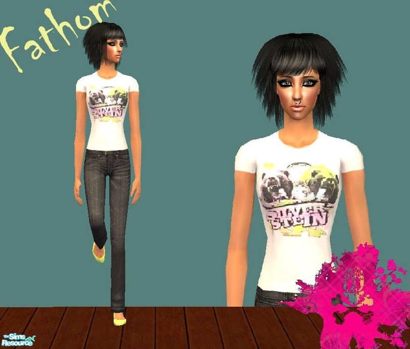 The Sims Resource | Band Tee 03