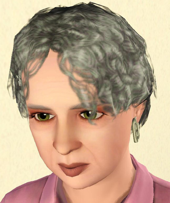 The Sims Resource | Elder Female Hair (From Sims 2 M&G Male Hair)
