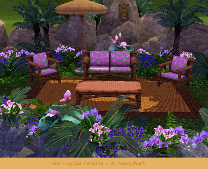 The Sims Resource - Tiki Tropical Paradise - NO CC - by AshleyBlack