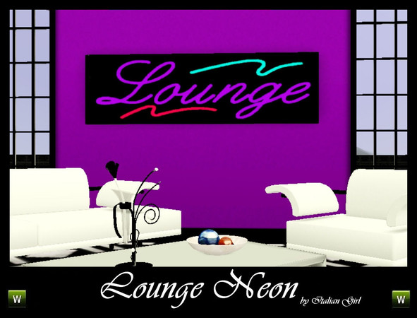 The Sims Resource | Lounge Neon
