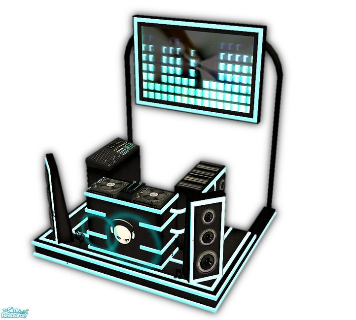 The Sims Resource - Club Scene Dj Booth MESH