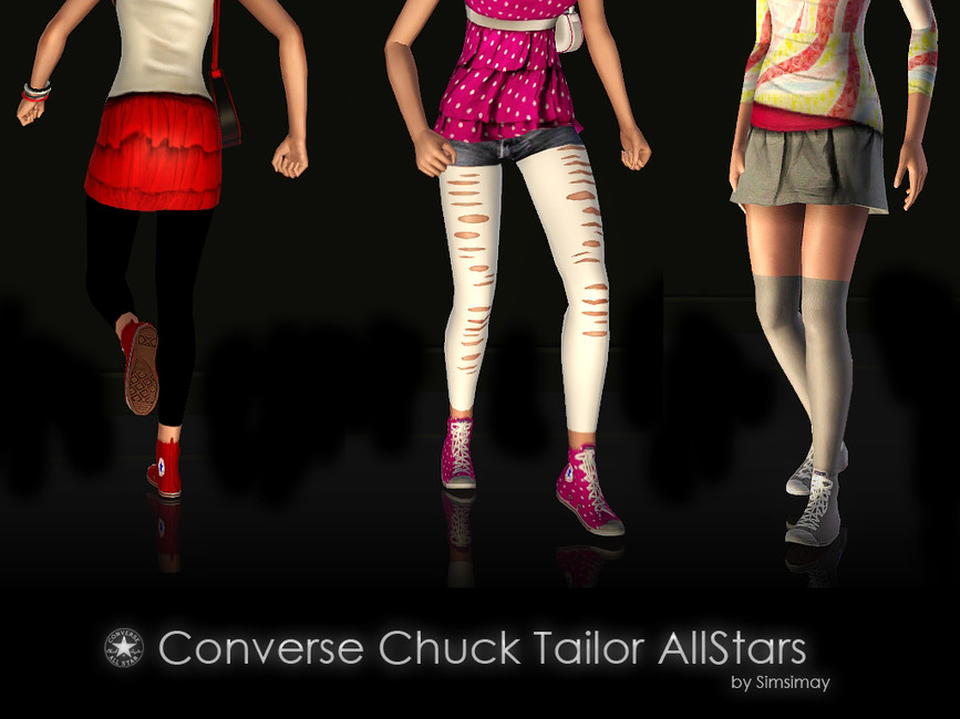 The Sims Resource - Converse Chuck Tailor Allstars