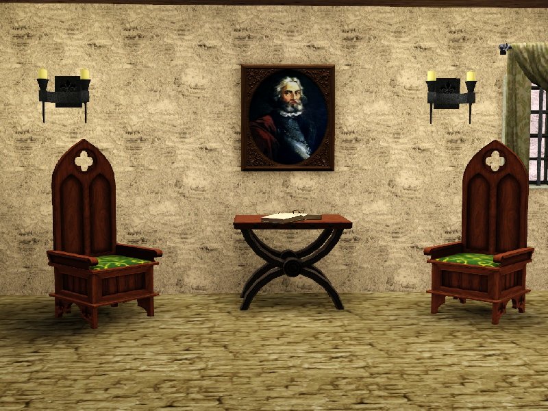 The Sims Resource - De Rohan Wall Painting