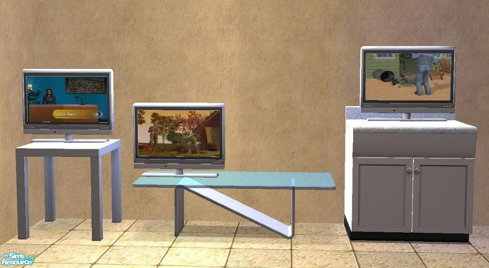The Sims Resource - Another Multi-Placeable TV