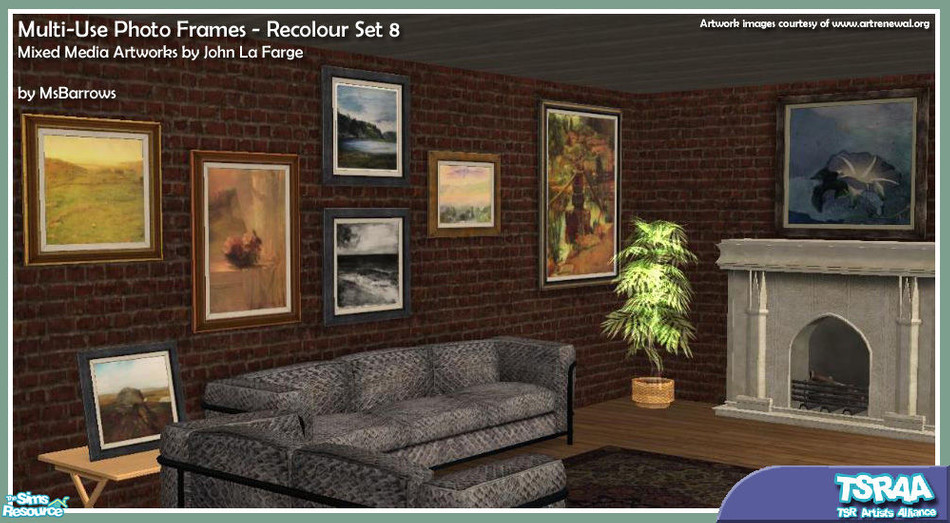 The Sims Resource - Multi-Use Photo Frames - Recolours Set 8