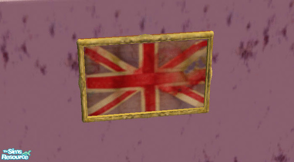The Sims Resource | Union Jack Wall Painting