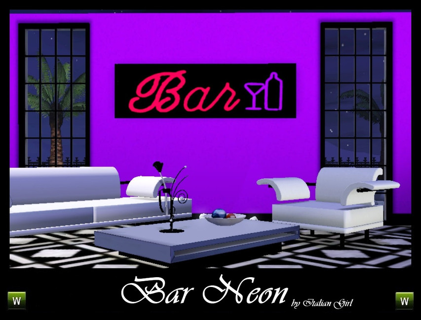 The Sims Resource - Bar Neon