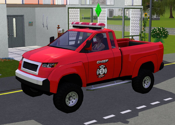 The Sims Resource | Fire Chief Truck