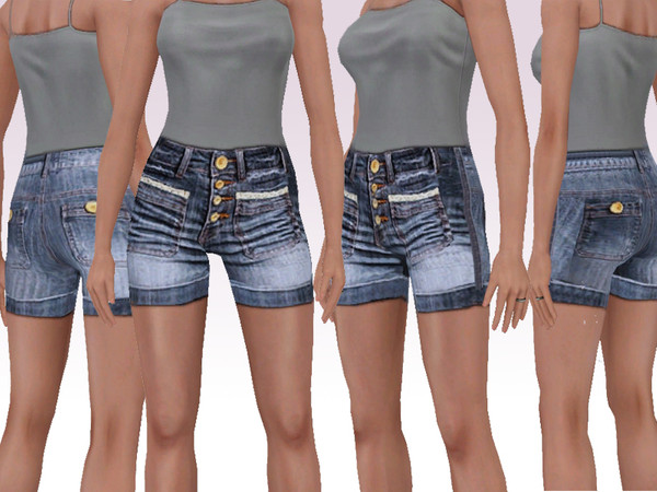 The Sims Resource | Denim Shorts