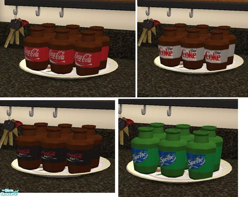 The Sims Resource - Bottled Coke Products