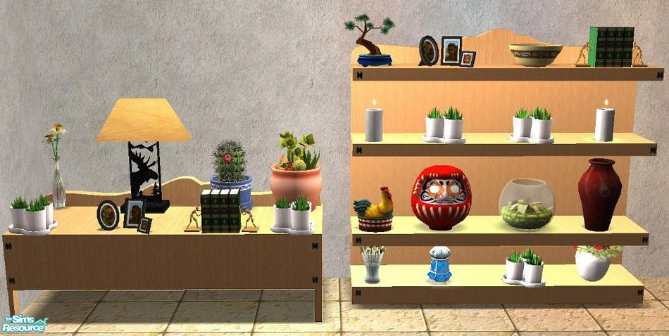 The Sims Resource - Colonial Sideboard Recolor #1